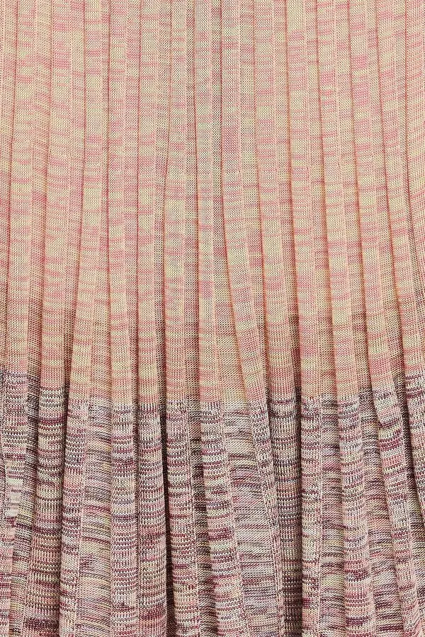 Zimmermann Striped Ribbed Knit Midi Skirt