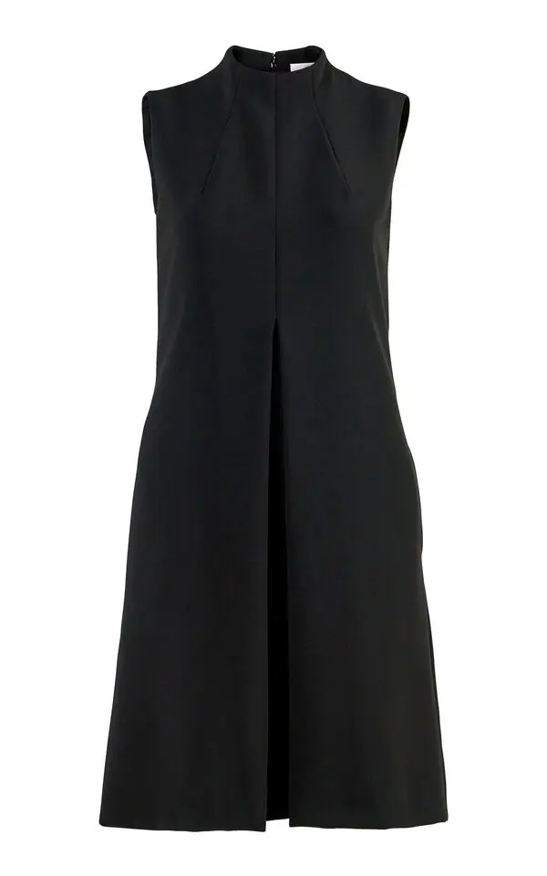 Carolina Herrera High-neck Stretch Fluid Crepe Shift Dress