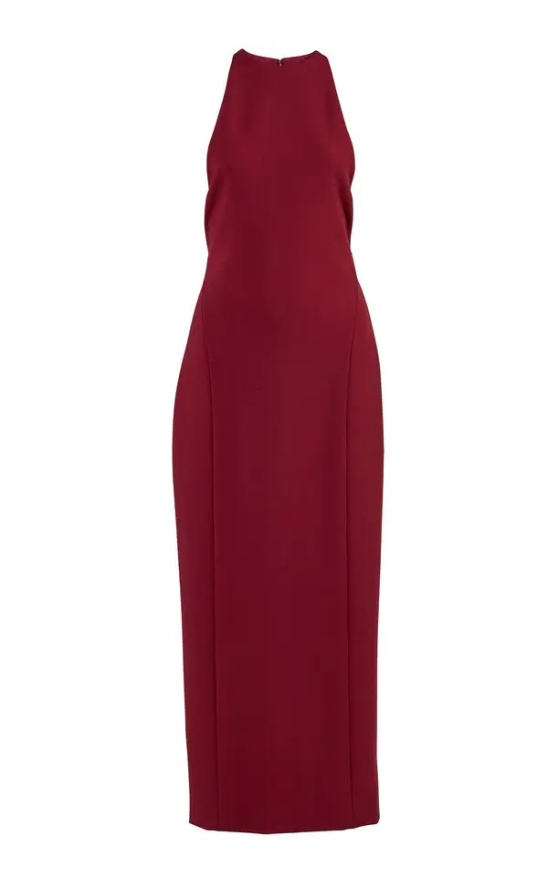 Carolina Herrera Sleeveless Bi-stretch Wool Tailoring Column Dress
