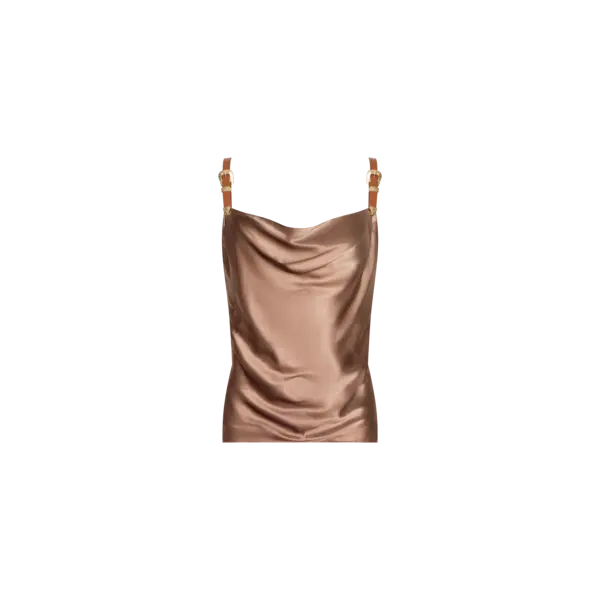 L'Agence Lux Silk Buckle-strap Camisole