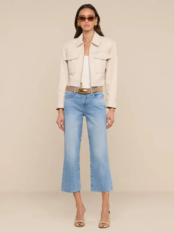 L'Agence Micah Oversized Leather Jacket