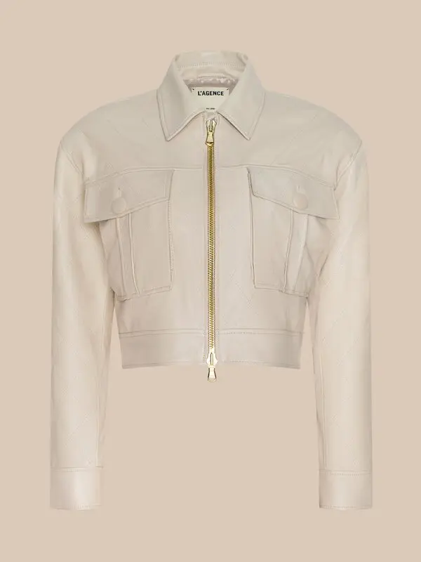 L'Agence Micah Oversized Leather Jacket