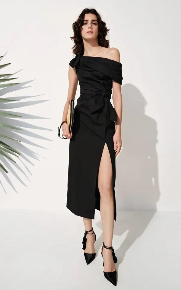 Carolina Herrera Consuelo Raffia Clutch