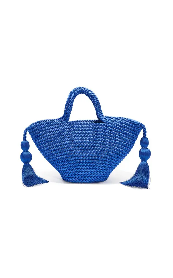 Carolina Herrera Lupe Mini Rope Tote - Blue