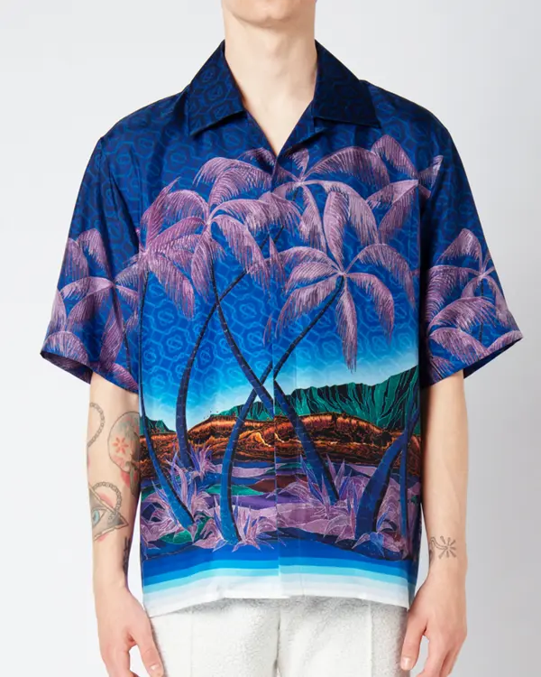 Casablanca Nuit A Maui Silk Shirt