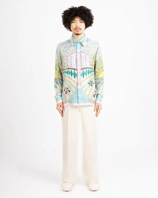 Casablanca La Course Ideale Silk Shirt