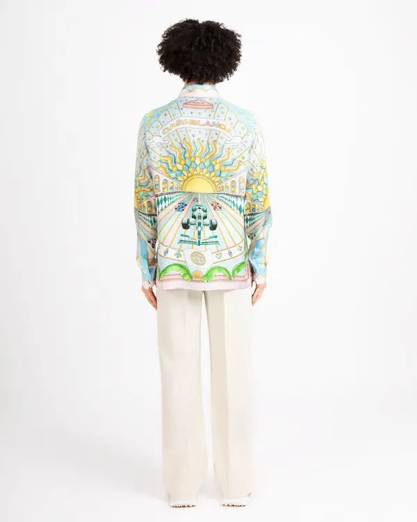 Casablanca La Course Ideale Silk Shirt
