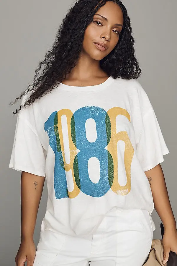 PILCRO 1986 Cotton Graphic Tee