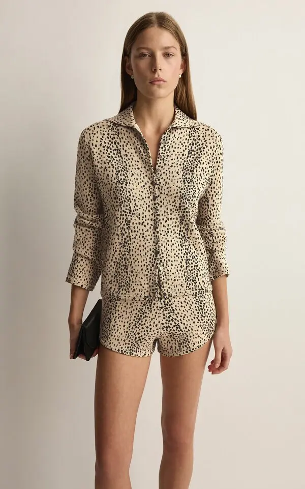 Posse Lottie Spotted Mini Shorts