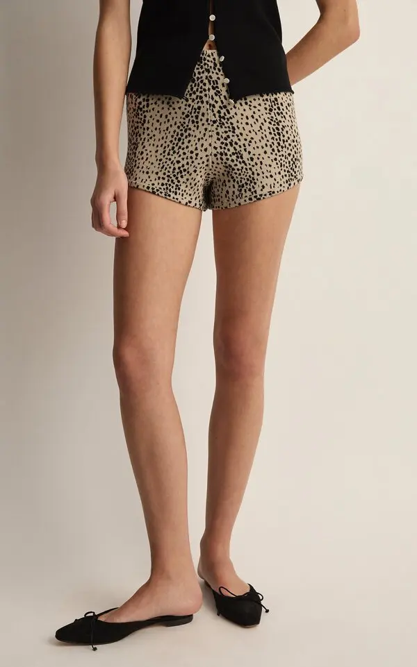 Posse Lottie Spotted Mini Shorts