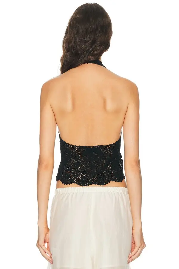 NILI LOTAN Ventura Crochet Top