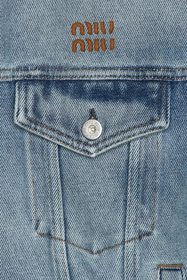 Miu Miu Denim Pelle Jacket