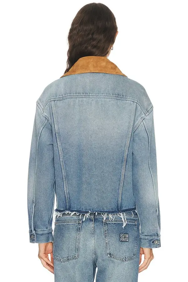 Miu Miu Denim Pelle Jacket