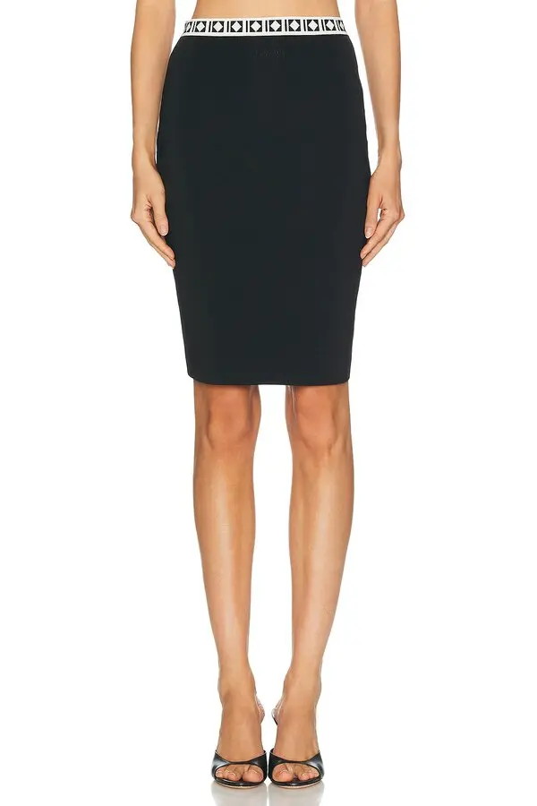 Versace Midi Skirt - Black