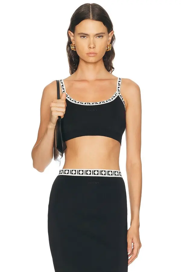 Versace Bralette Top - Black