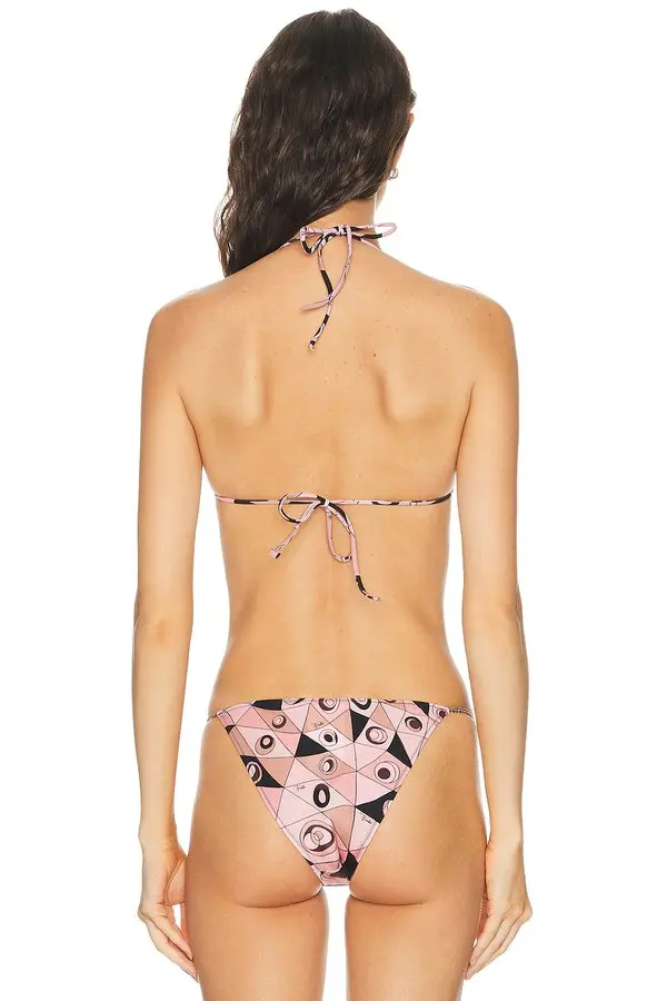Emilio Pucci Lycra Triangle Bikini Bra Top
