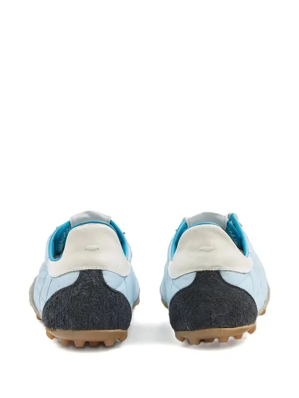 MAISON MARGIELA Quilted Suede Lace-up Sneakers - Blue