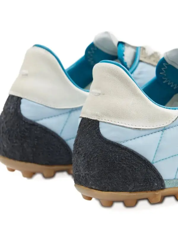 MAISON MARGIELA Quilted Suede Lace-up Sneakers - Blue