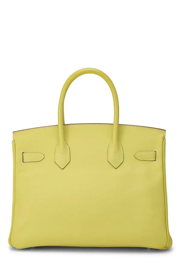Hermès Lime, Gris Perle Epsom Candy Birkin 30