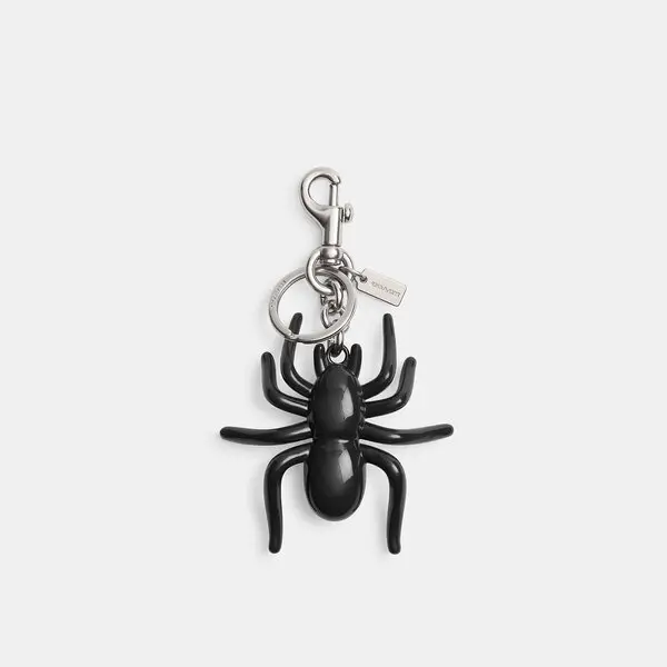 COACH OUTLET Spider Bag Charm - Silver/black