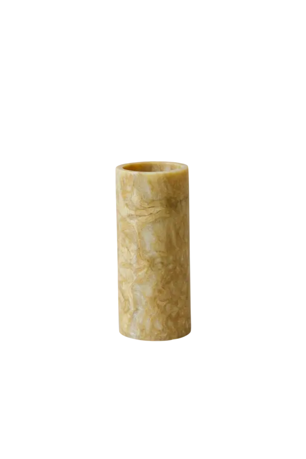 Botanical Boys Neutrals Golden Honey Onyx Candleholder