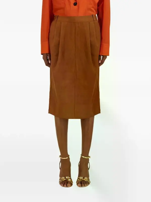FERRAGAMO Virgin Wool Midi Skirt
