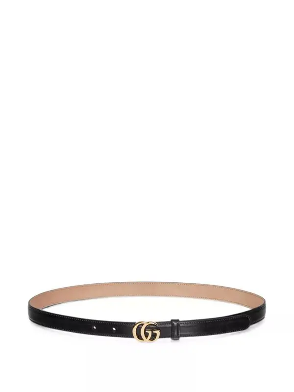 Gucci Marmont Leather Belt With Double G Buckle