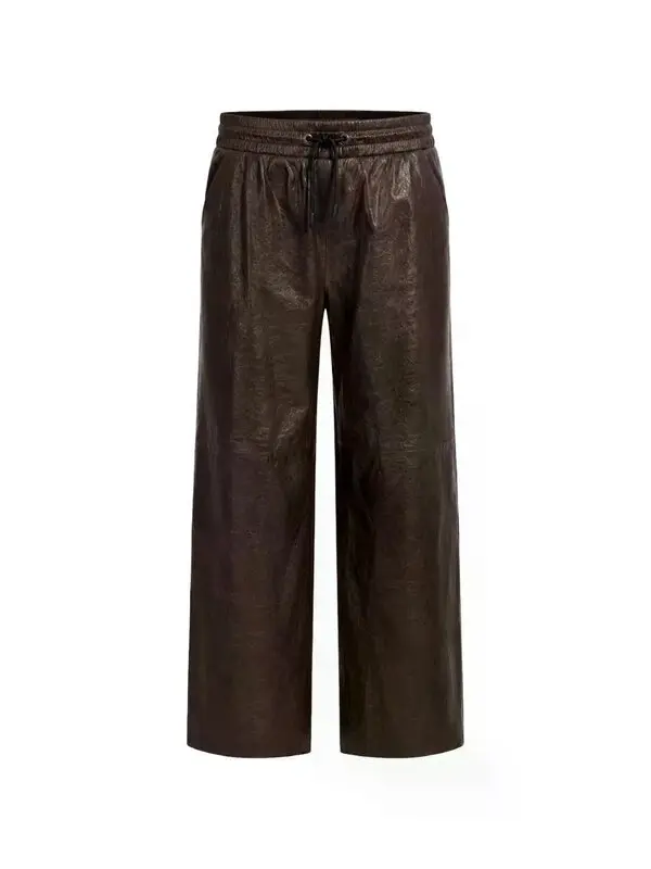 GIORGIO BRATO Leather Palazzo Pants