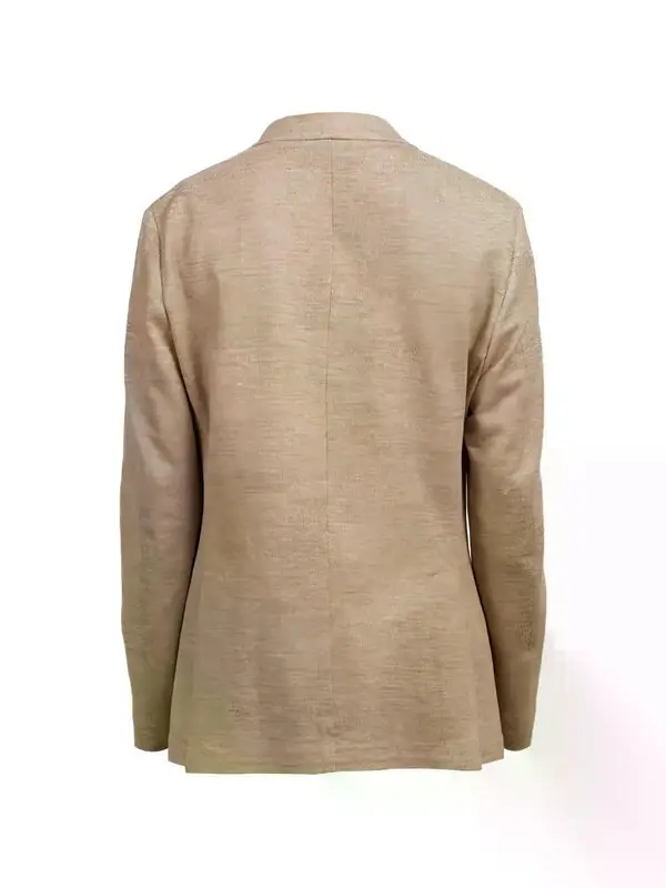 FRADI Single-breasted Notch-lapel Blazer - Neutrals