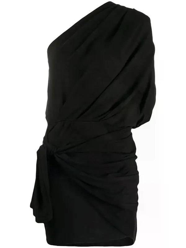 IRO PARIS Asymmetric Ruched Mini Dress