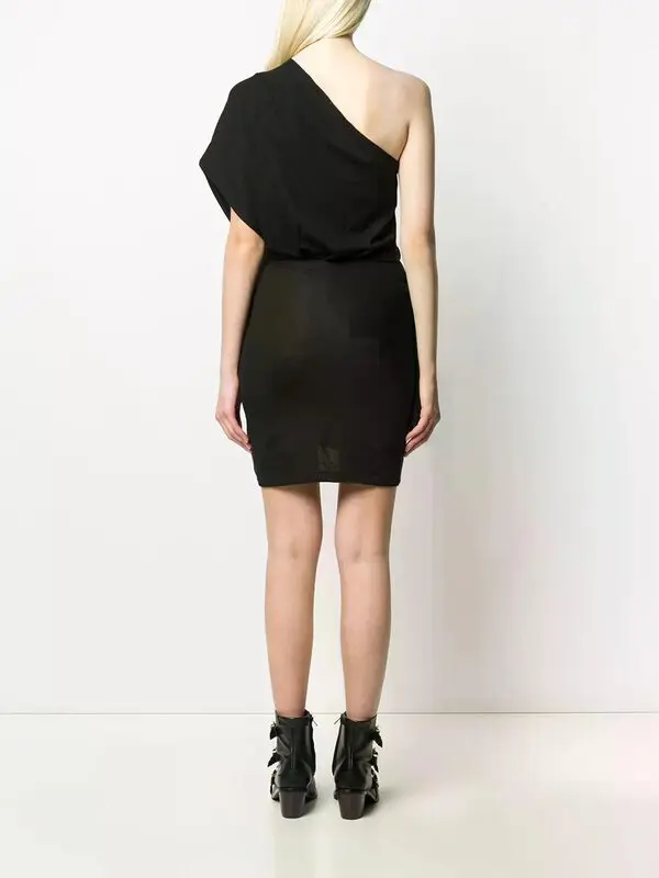 IRO PARIS Asymmetric Ruched Mini Dress