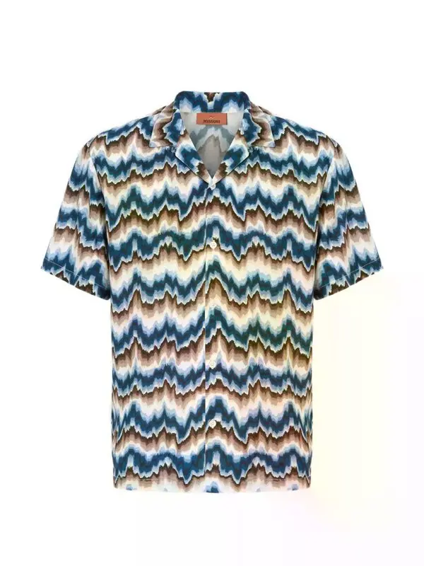 Missoni Zigzag-print Short-sleeve Shirt