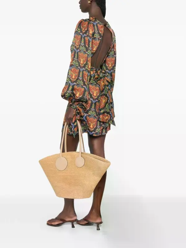 Farm Rio Boho Animal-pattern Mini Dress