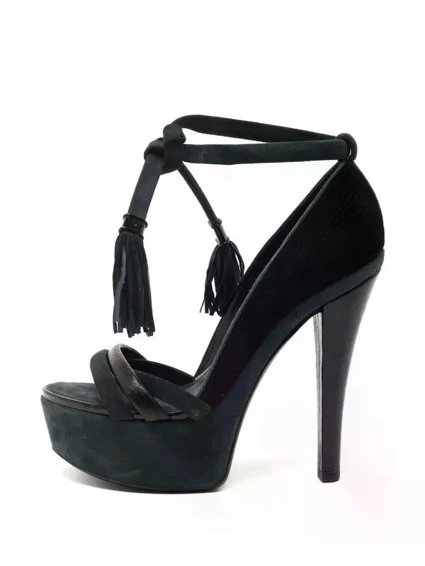 LOUIS VUITTON Platform Stiletto Sandals - Black
