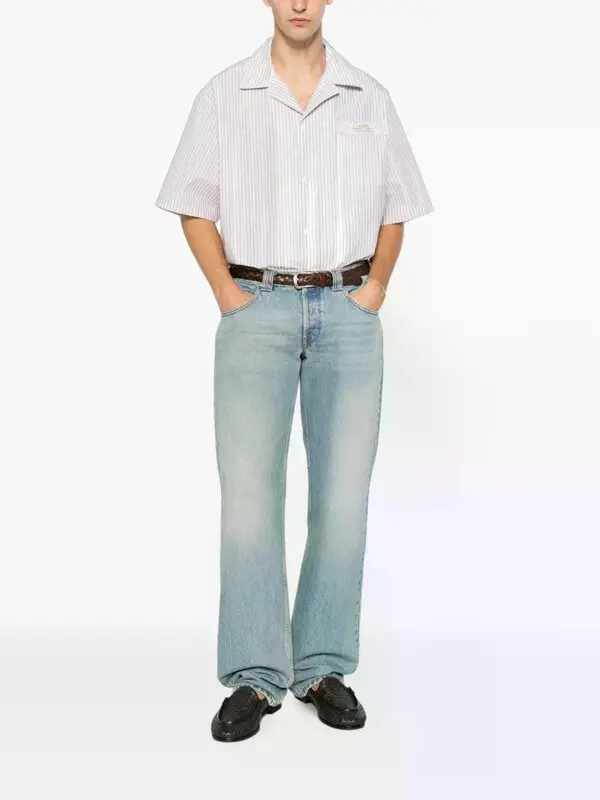 Amiri Striped Short-sleeve Shirt
