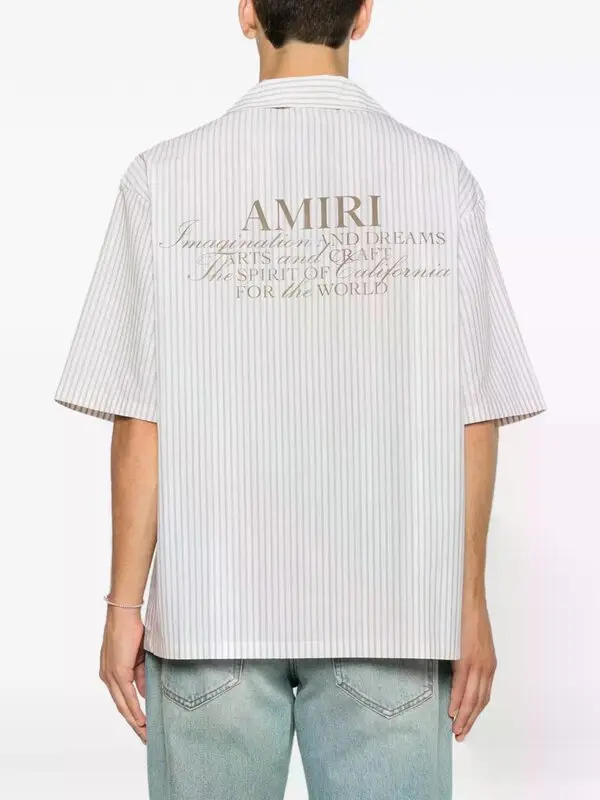 Amiri Striped Short-sleeve Shirt