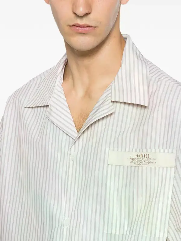 Amiri Striped Short-sleeve Shirt