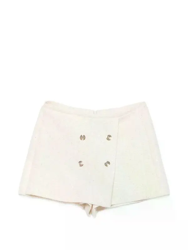 Maje Embellished Tweed Skort