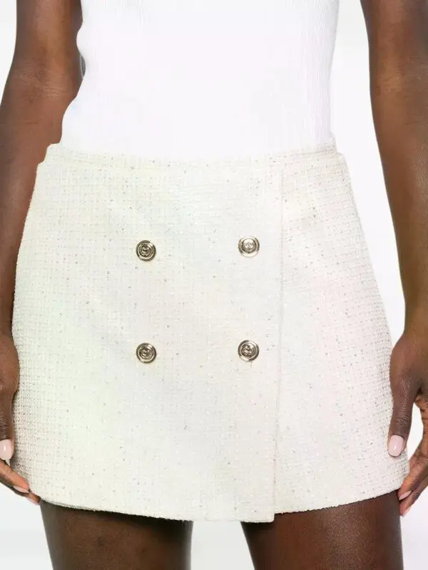 Maje Embellished Tweed Skort