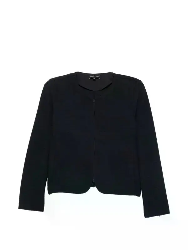 Emporio Armani Textured Finish Zip-fastening Jacket