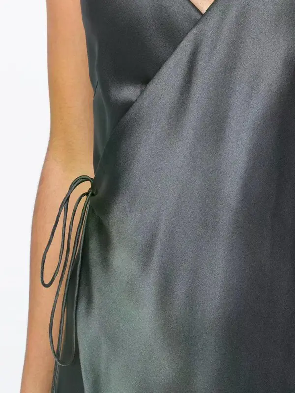 Michelle Mason Strappy Wrap Gown