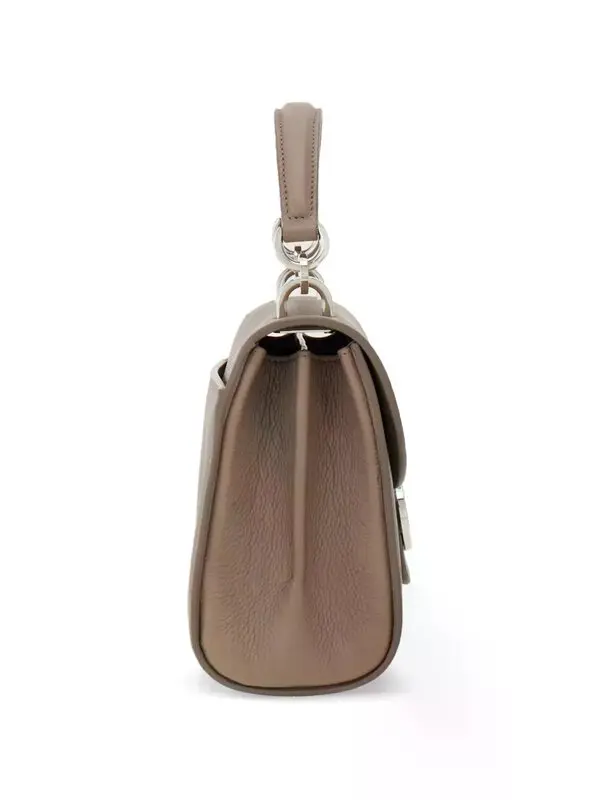 FERRAGAMO Double Gancini Top Handle Bag - Neutrals