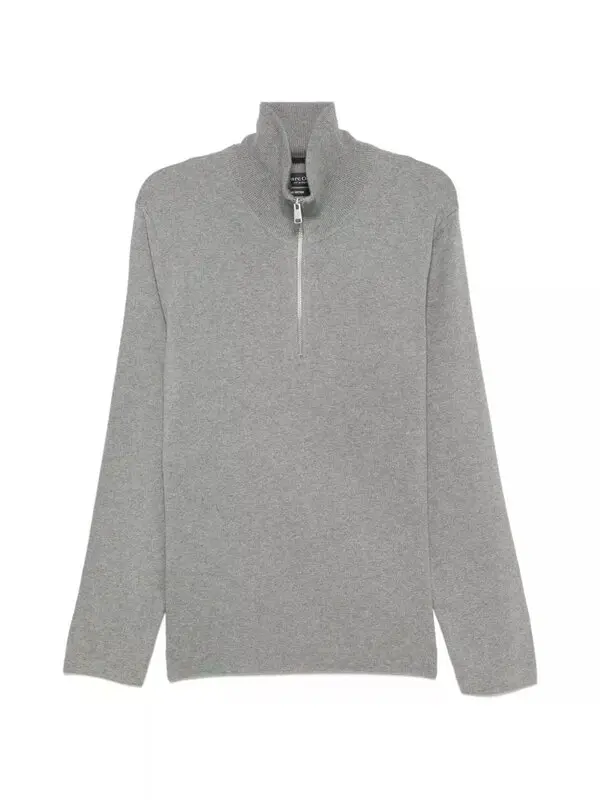 Marc O'polo Half-zip Sweater - Grey