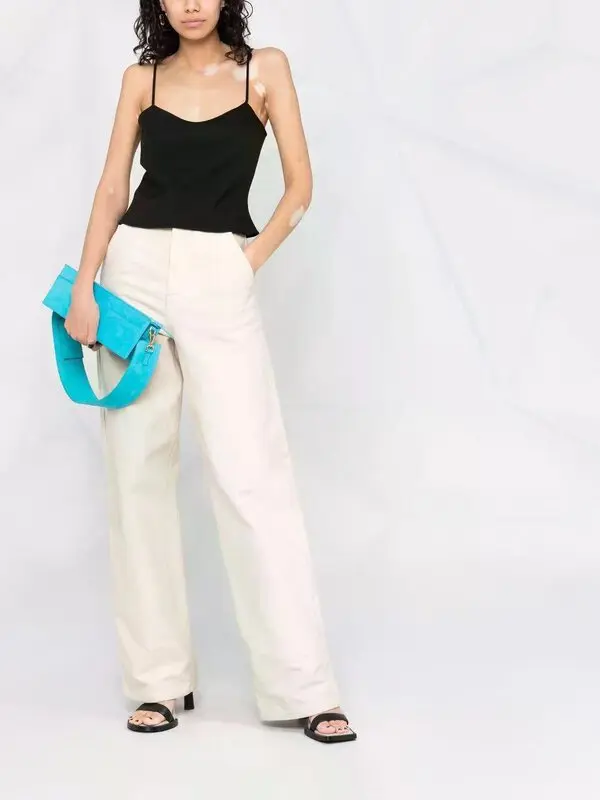 Jacquemus Spaghetti Strap Scoop Neck Top