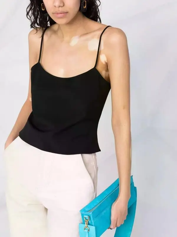 Jacquemus Spaghetti Strap Scoop Neck Top
