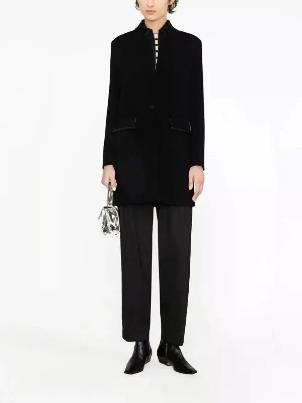 Maje Single-breasted Wool-blend Coat