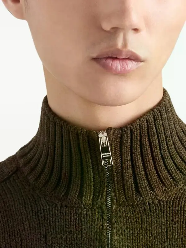 Prada Wool Half-zip Turtleneck