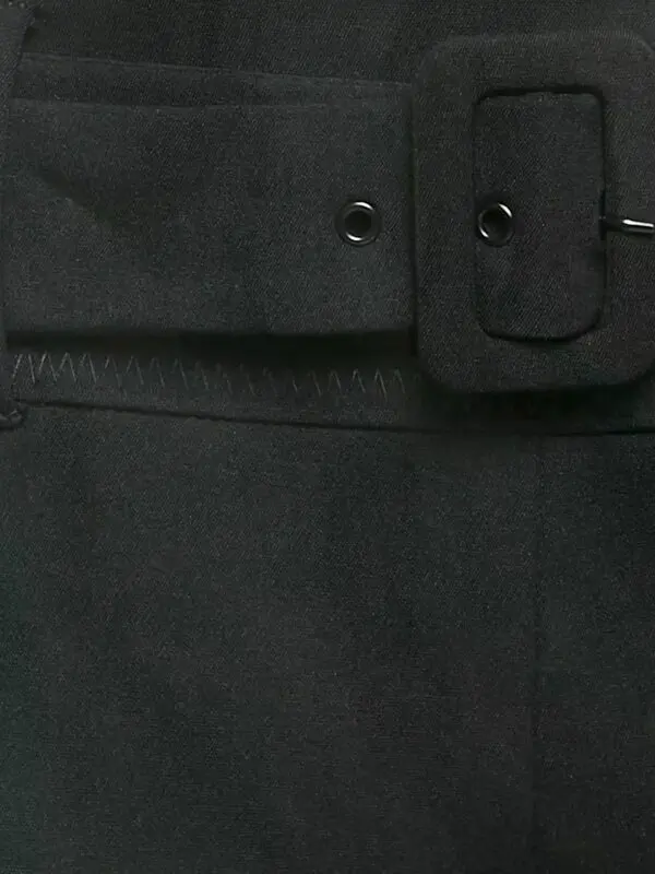 Prada Belted Crepe Trousers