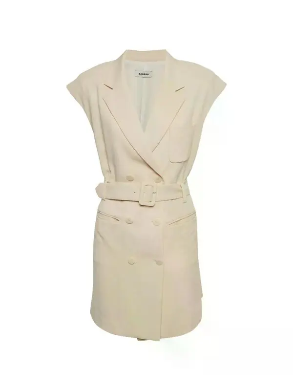 Sandro Belted Sleeveless Mini Dress