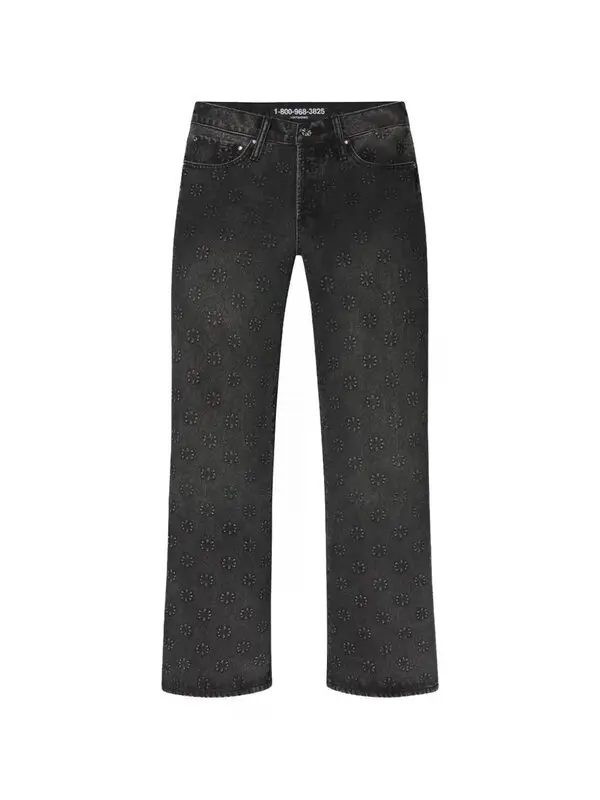 LOSTSHDWS Embossed Denim Pants